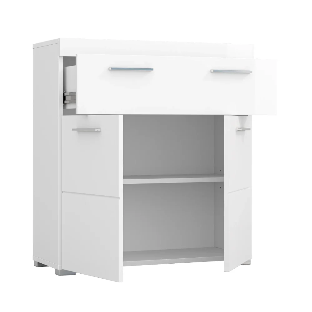 Amanda Snow White floor-standing bathroom cabinet - Mebliblonski